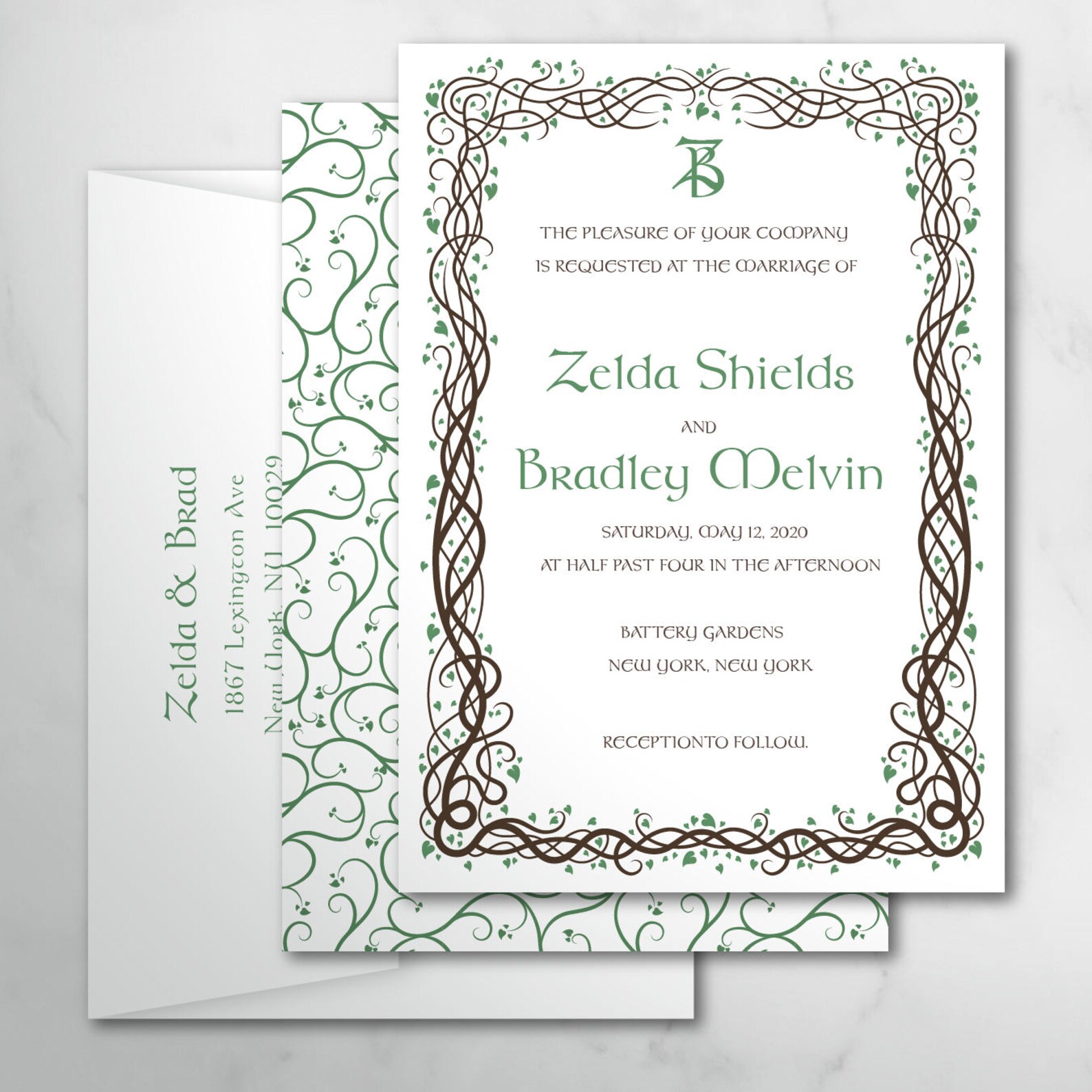 Woodland Fantasy Wedding Invitations Fairy Tale Wedding - Etsy