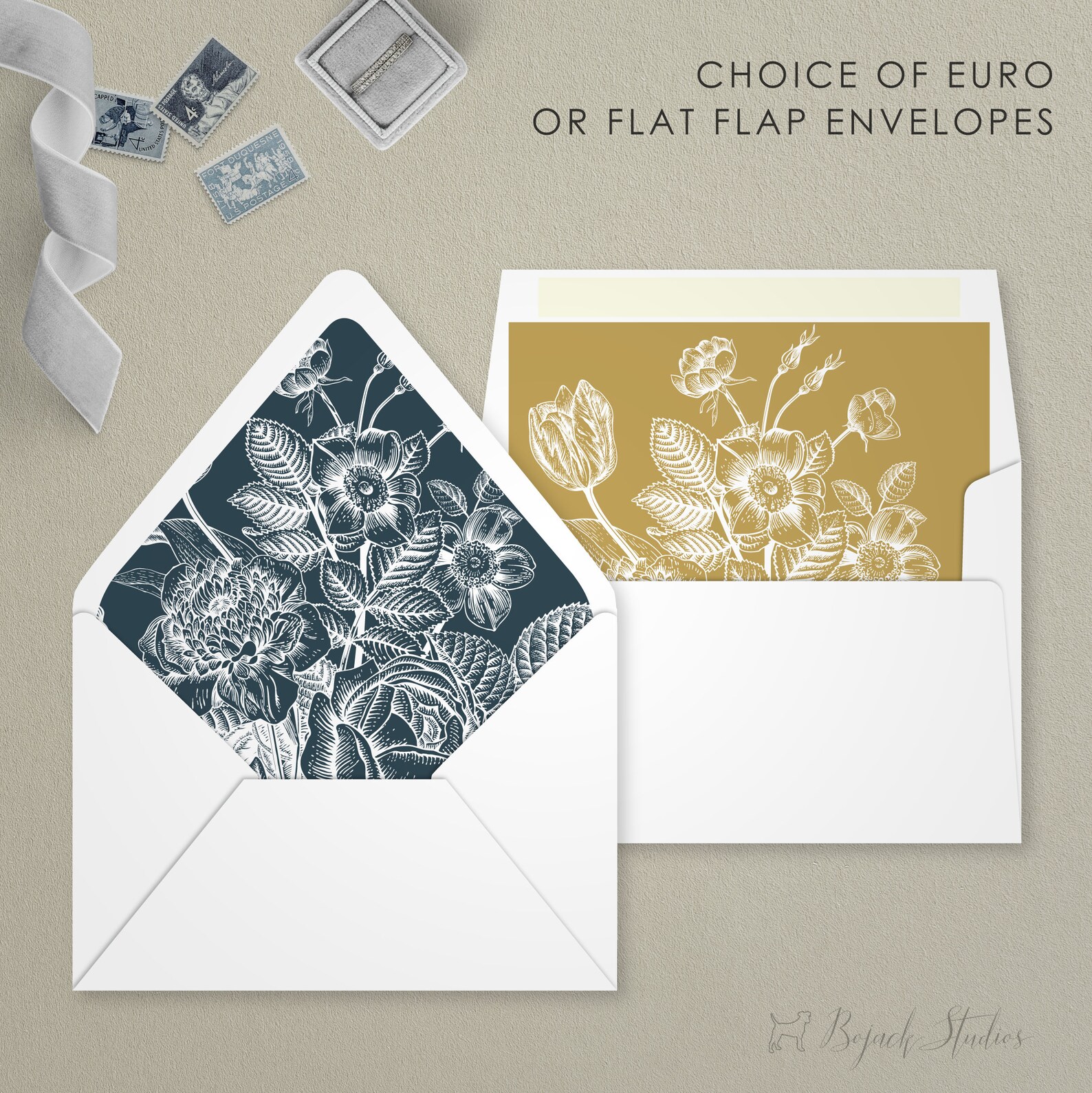 Envelope Liners Custom Design Wedding Invitation Envelope - Etsy