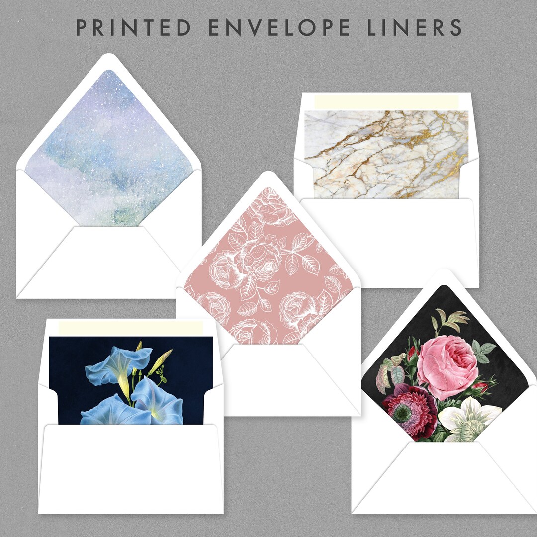 Envelope Liners, Custom Design, Wedding Invitation Envelope Liners ...