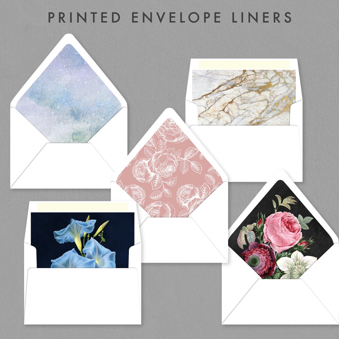 Envelope Liners Custom Design Wedding Invitation Envelope - Etsy