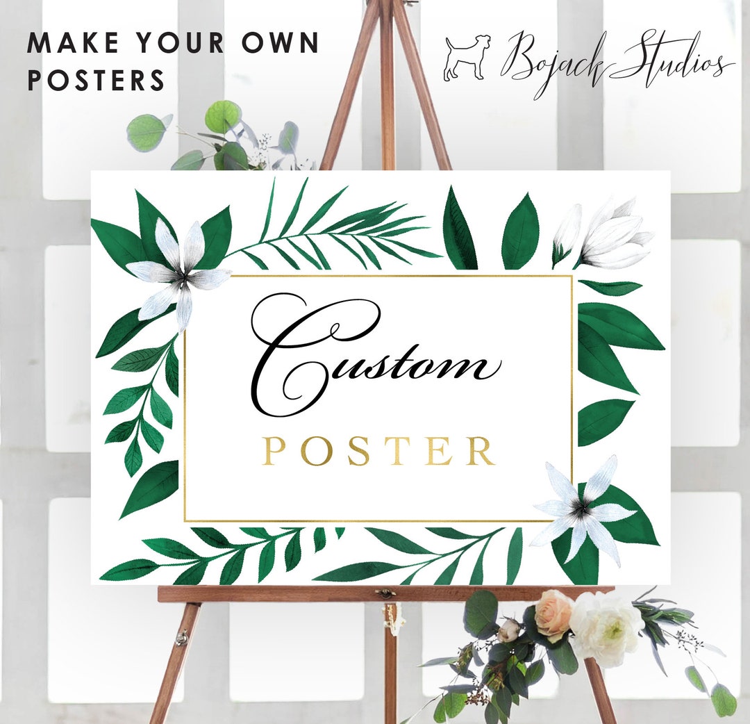 Custom Poster, Custom Wedding Poster, Wedding Poster, Printable Wedding ...