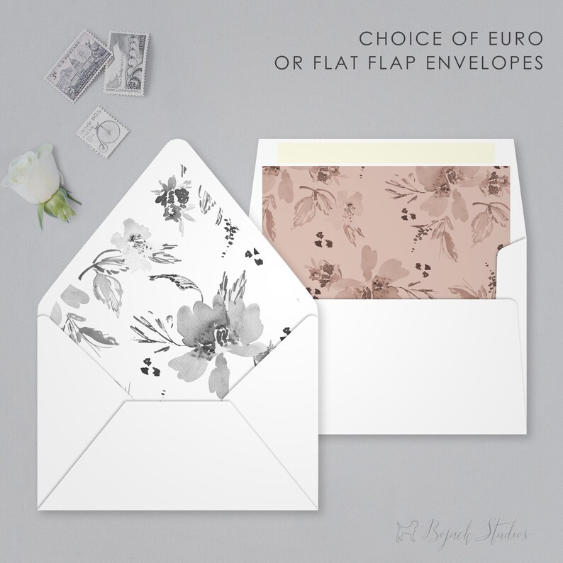 Envelope Liners Custom Design Wedding Invitation Envelope - Etsy