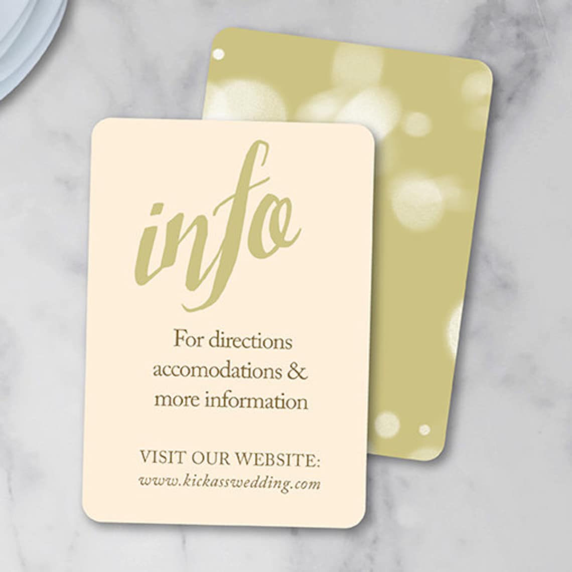 Wedding Invitation Info Card | Wedding Website Card | Wedding Direction ...