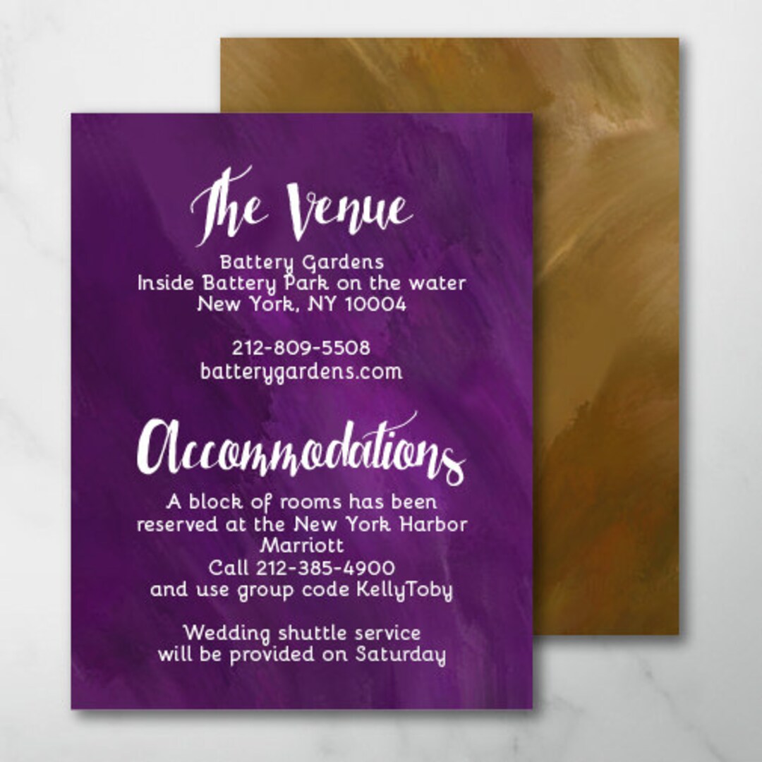 Glampersand | Large Insert | Info Card | Digital Info Card | Printed ...