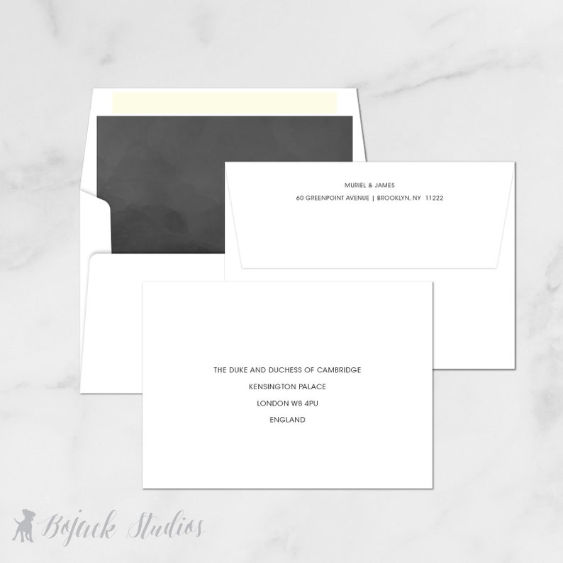 Modern Gold Geometric Wedding Insert Info Card Digital or - Etsy