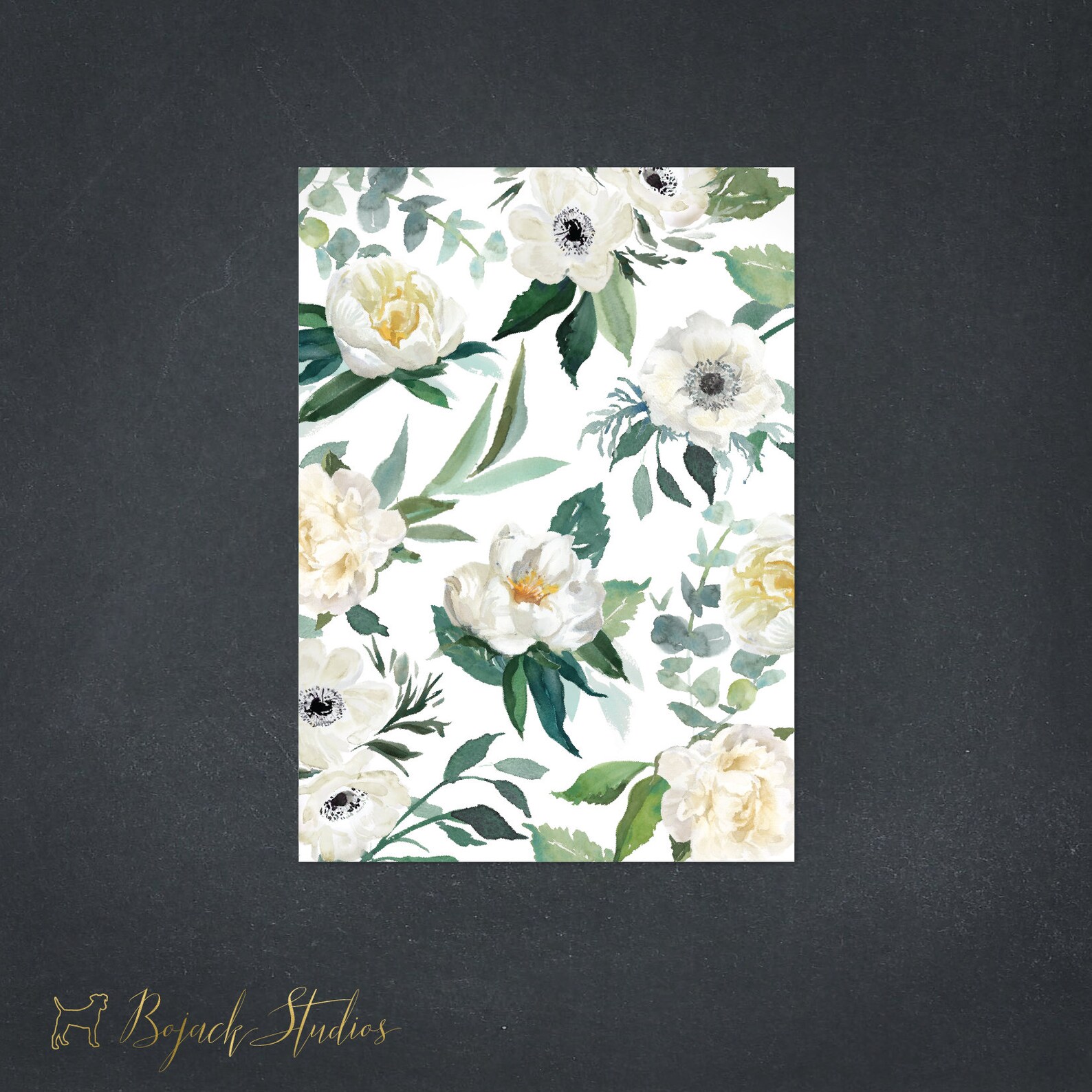 Geo Thank You, Photo Thank You Card, Vintage Floral Wedding Thank You ...