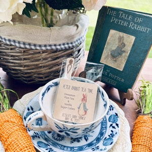 Personalized Peter Rabbit Tea Favors (10 Favors) - Etsy
