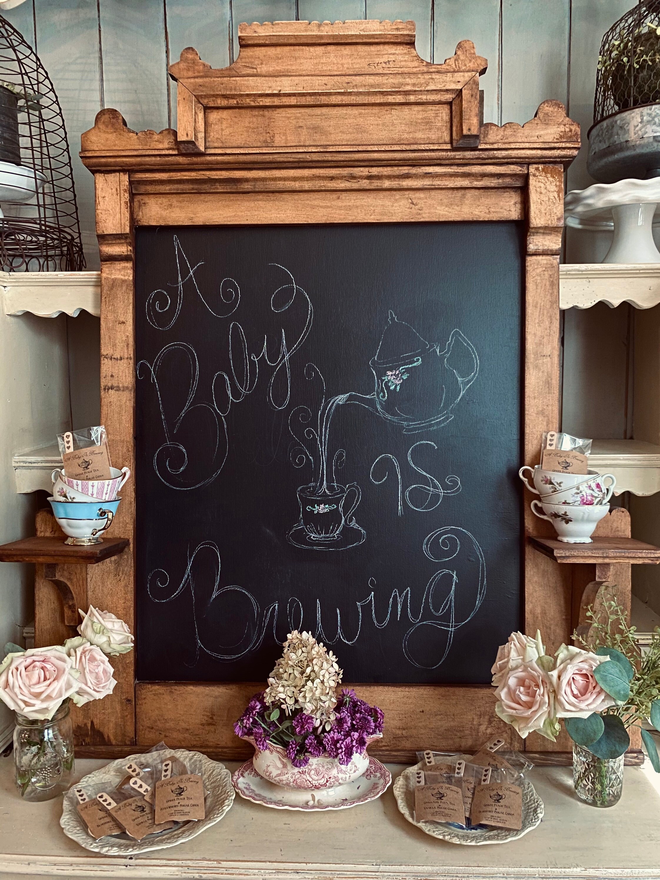 Baby is Brewing / Baby Shower Favors / Baby Shower Tea Party | Etsy