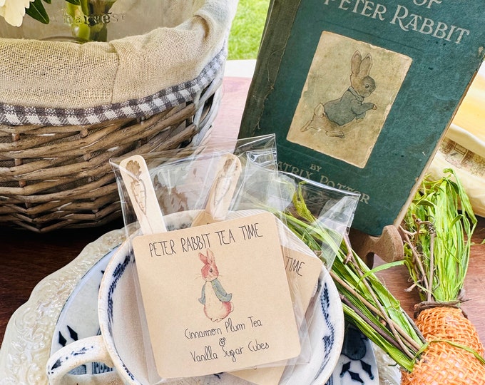 Peter Rabbit Tea Favors (10 Favors) - Etsy