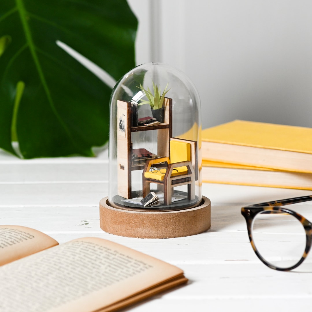 DIY Library Paper Cutting Craft Kit: 3D Dome Scene - Etsy