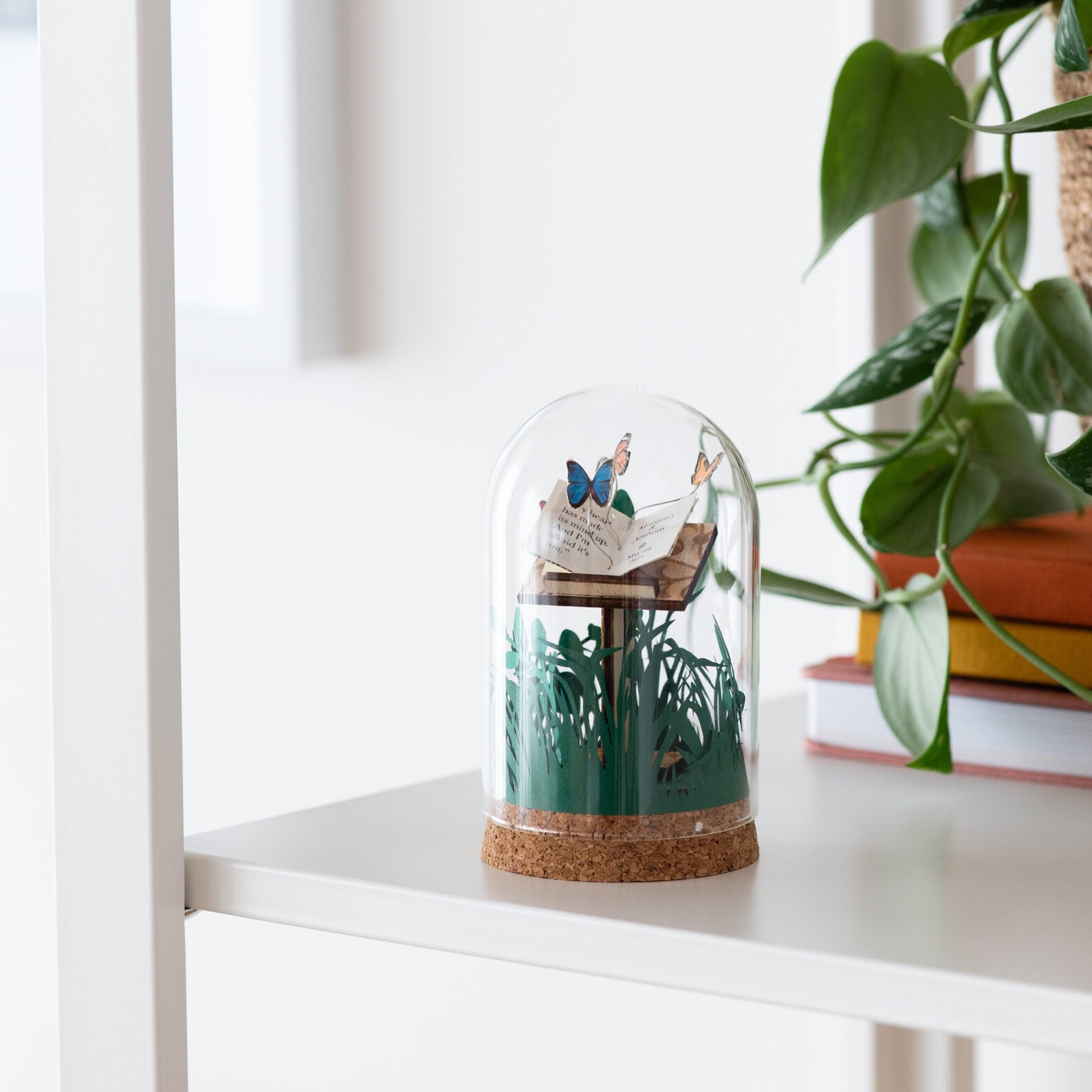 Personalised Butterfly Book on Stand Handmade Paper Sculpture - Etsy