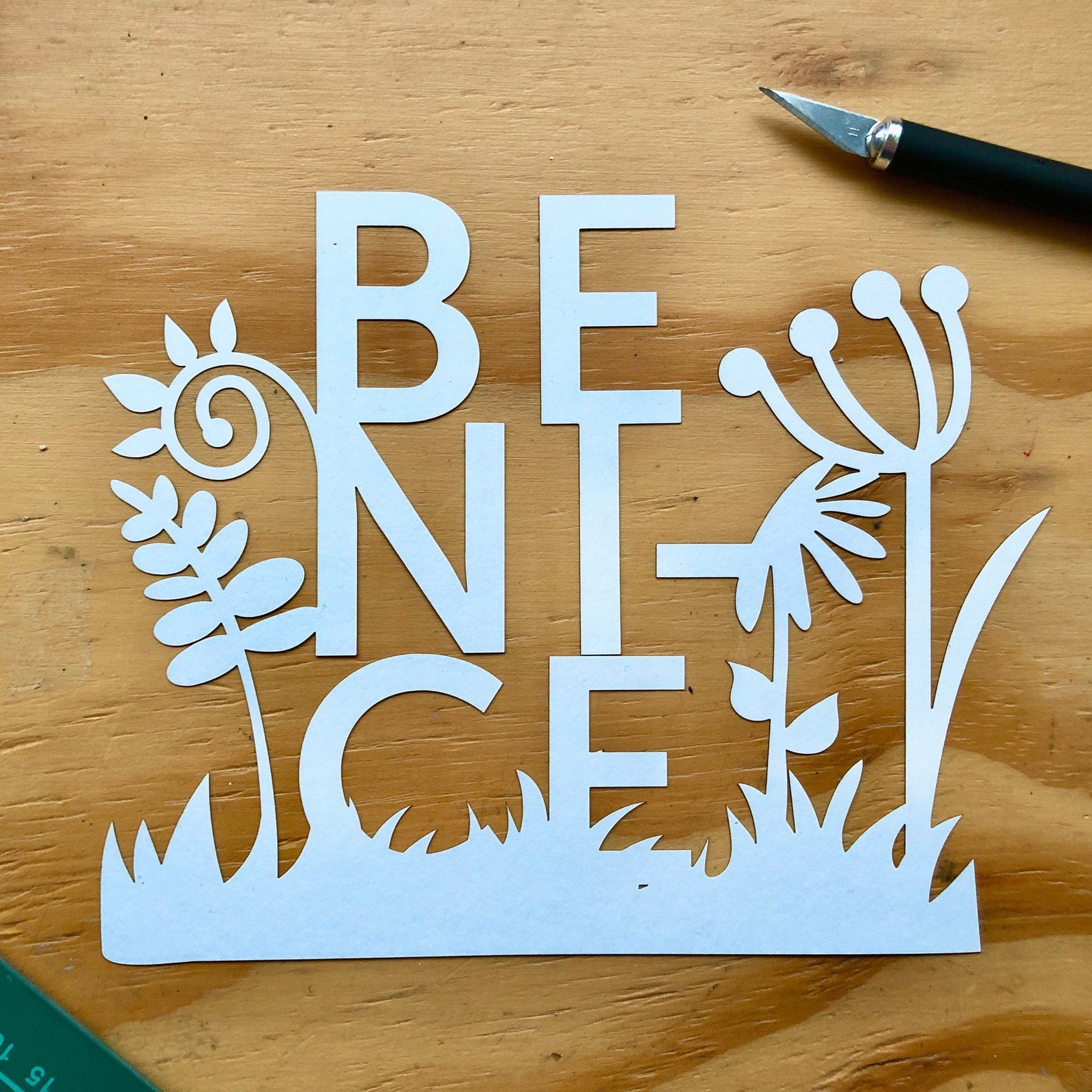 DIY Paper Cutting Kit Positive Affirmation Paper Craft Kit - Etsy