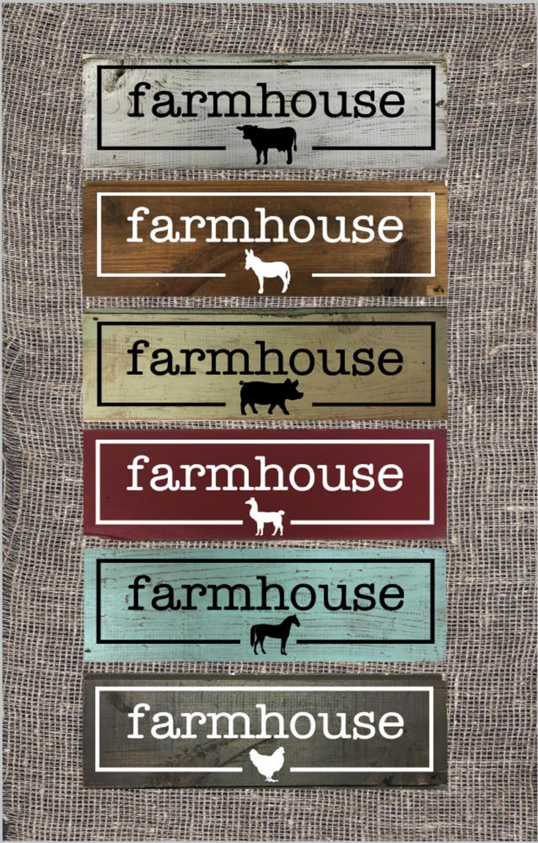 Farmhouse Animal Shiplap Signs CUSTOM - Etsy