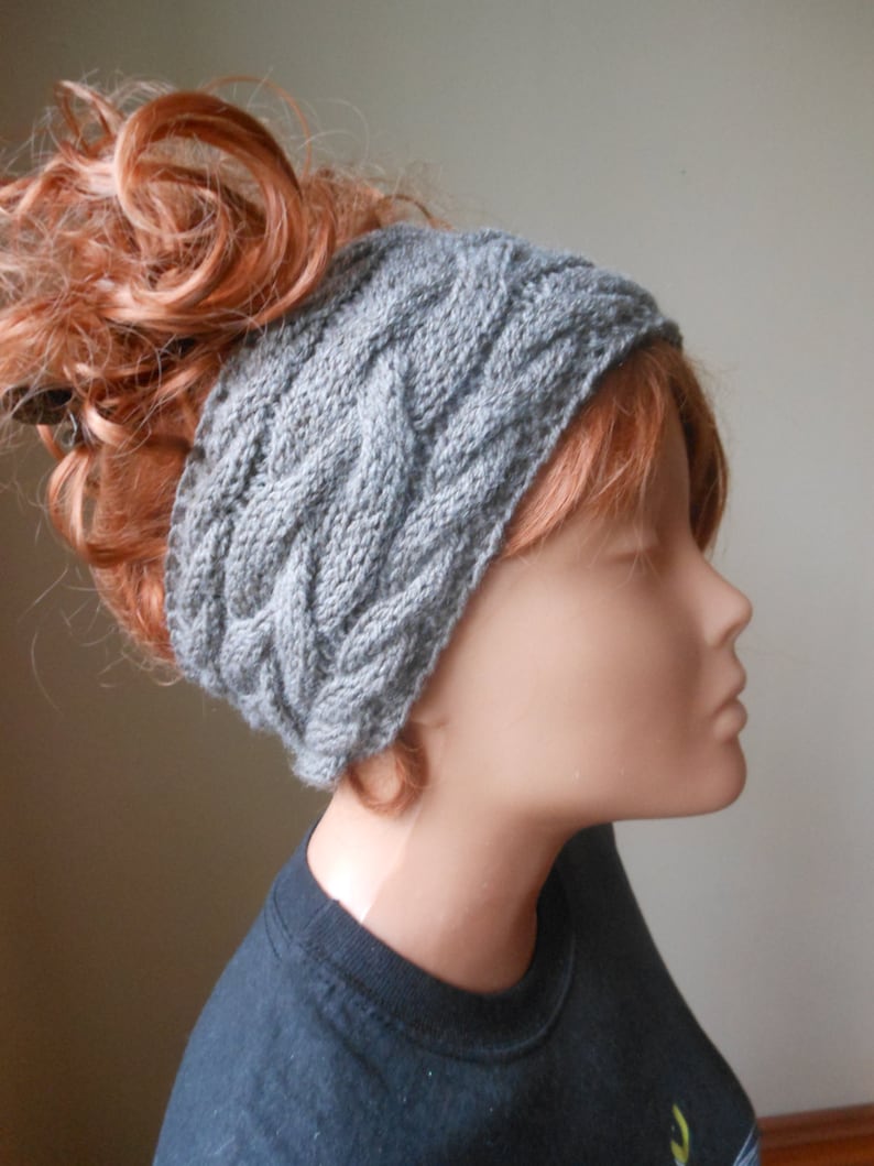 Cable Hand Knit Headband Ear Warmer Head Warmer Choose Color Etsy