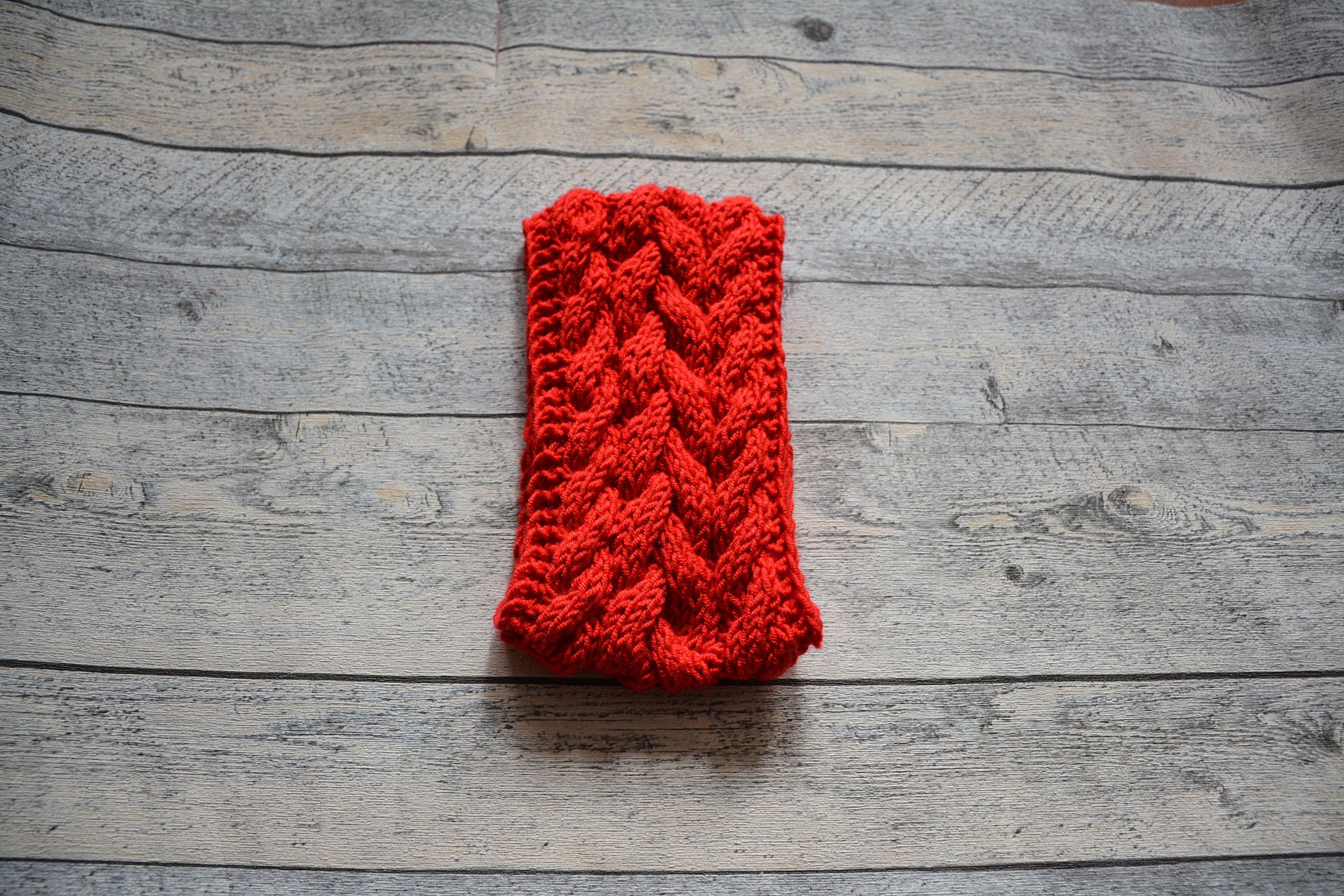 Cable Hand Knit Headband Ear Warmer Head Warmer Red Choose Etsy