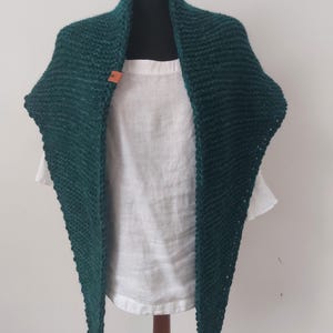 Outlander Inspired Hand-knitted Shawl Wrap | Rustic Celtic Style | Wool ...