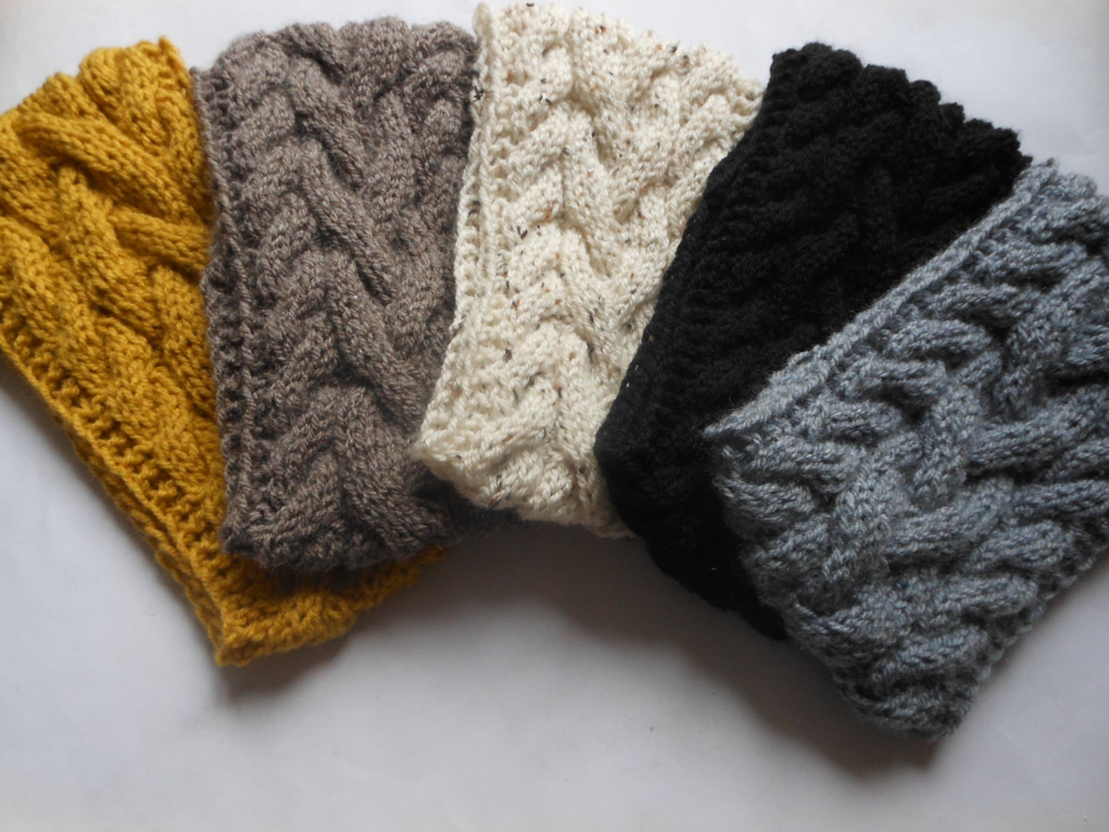 Cable Hand Knit Headband Ear Warmer Head Warmer Choose Color Etsy
