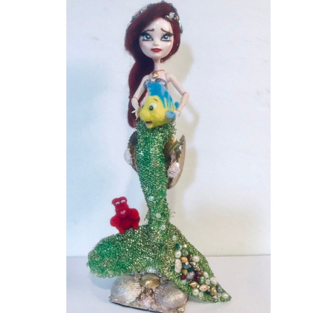 Ooak Little Mermaid Doll // the Little Mermaide // Ever After High Ooak ...