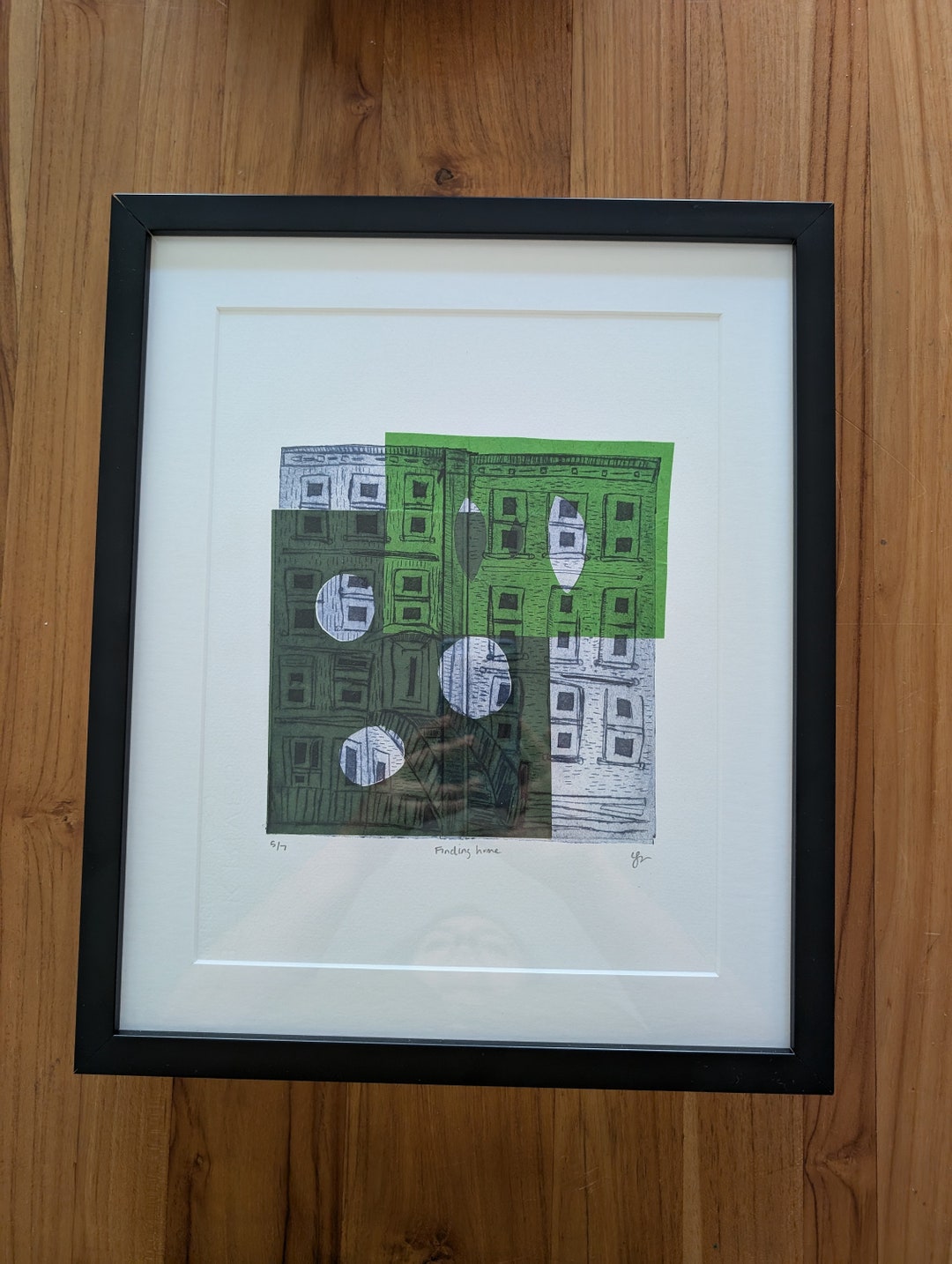 Framed Original Intaglio and Chine Colle Print - Finding Home 5 of 7 ...