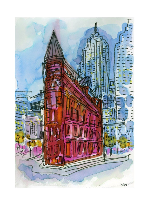 City Street Corner Drawing