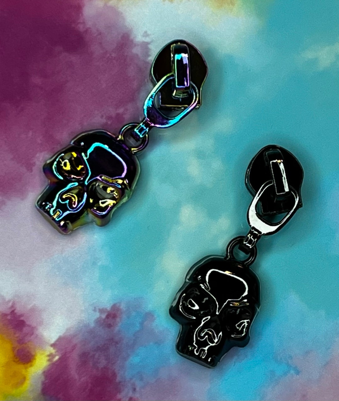 3D Skull #5 Zipper Pull *set of 4* - Etsy