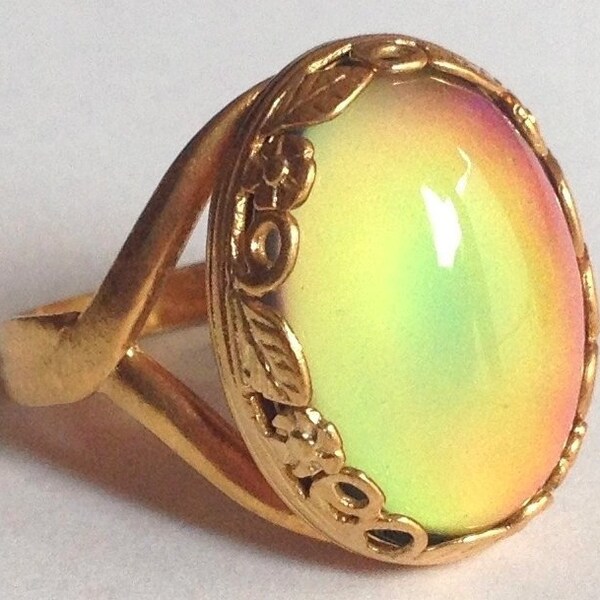Oval Mood Ring - Etsy
