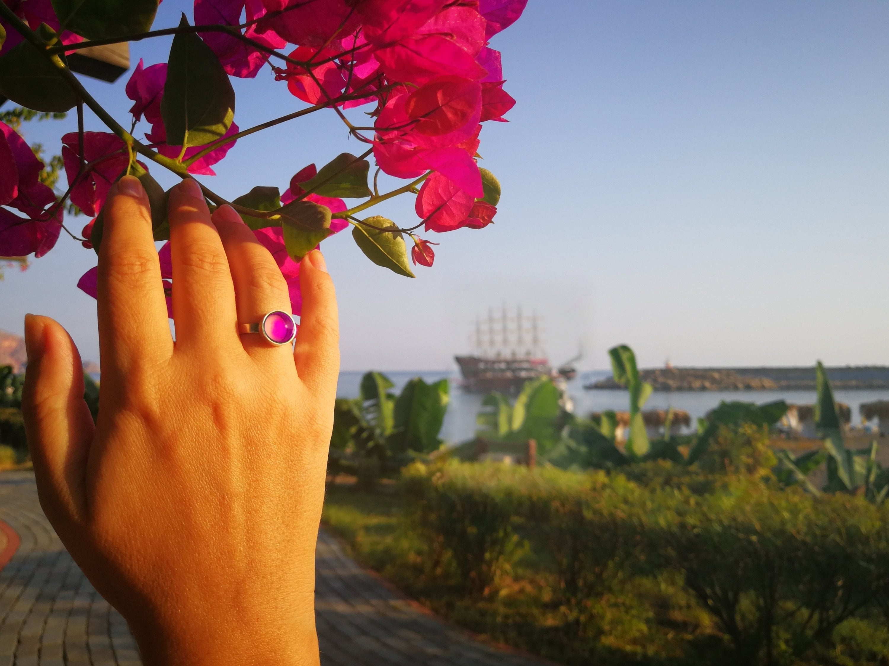 Princess of the Silver Light Mood Ring Adjustable or | Etsy