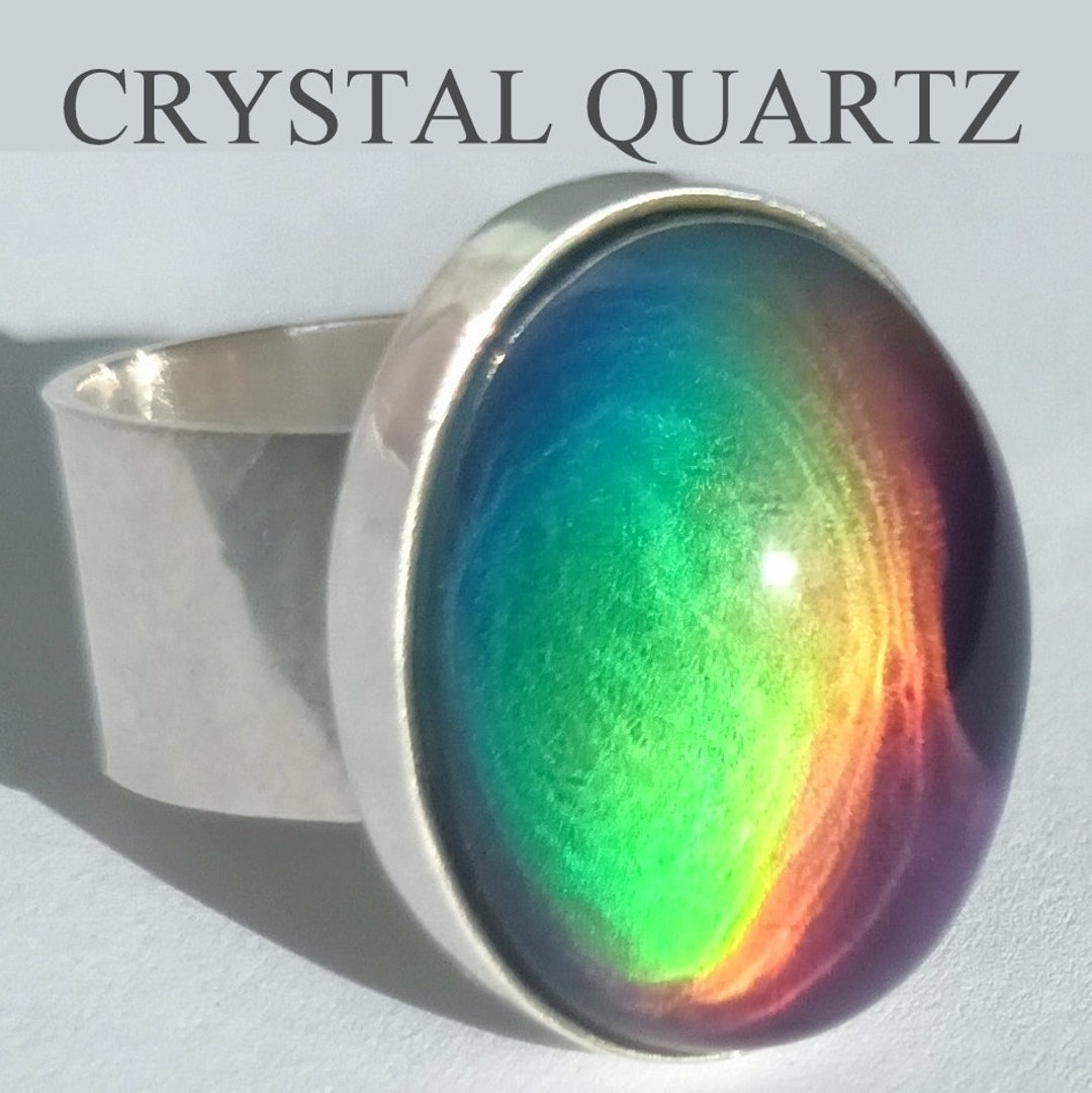 Queen of Heavenly Delight - Mood Ring - 20x15 Mm - Sterling Silver 925 ...