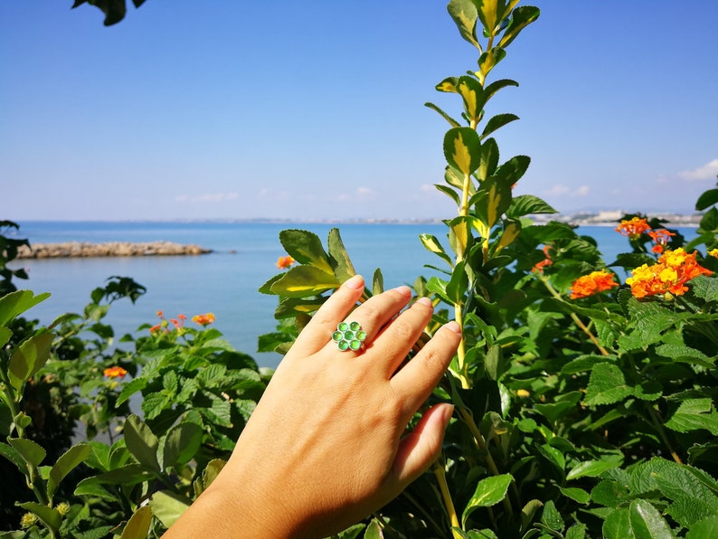 Flower of Light - Mood Ring - Sterling Silver 925 - Etsy