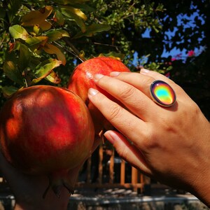 Silver Ring of Wishes - Mood Ring - 25x18 Mm - Sterling Silver 925 - Etsy