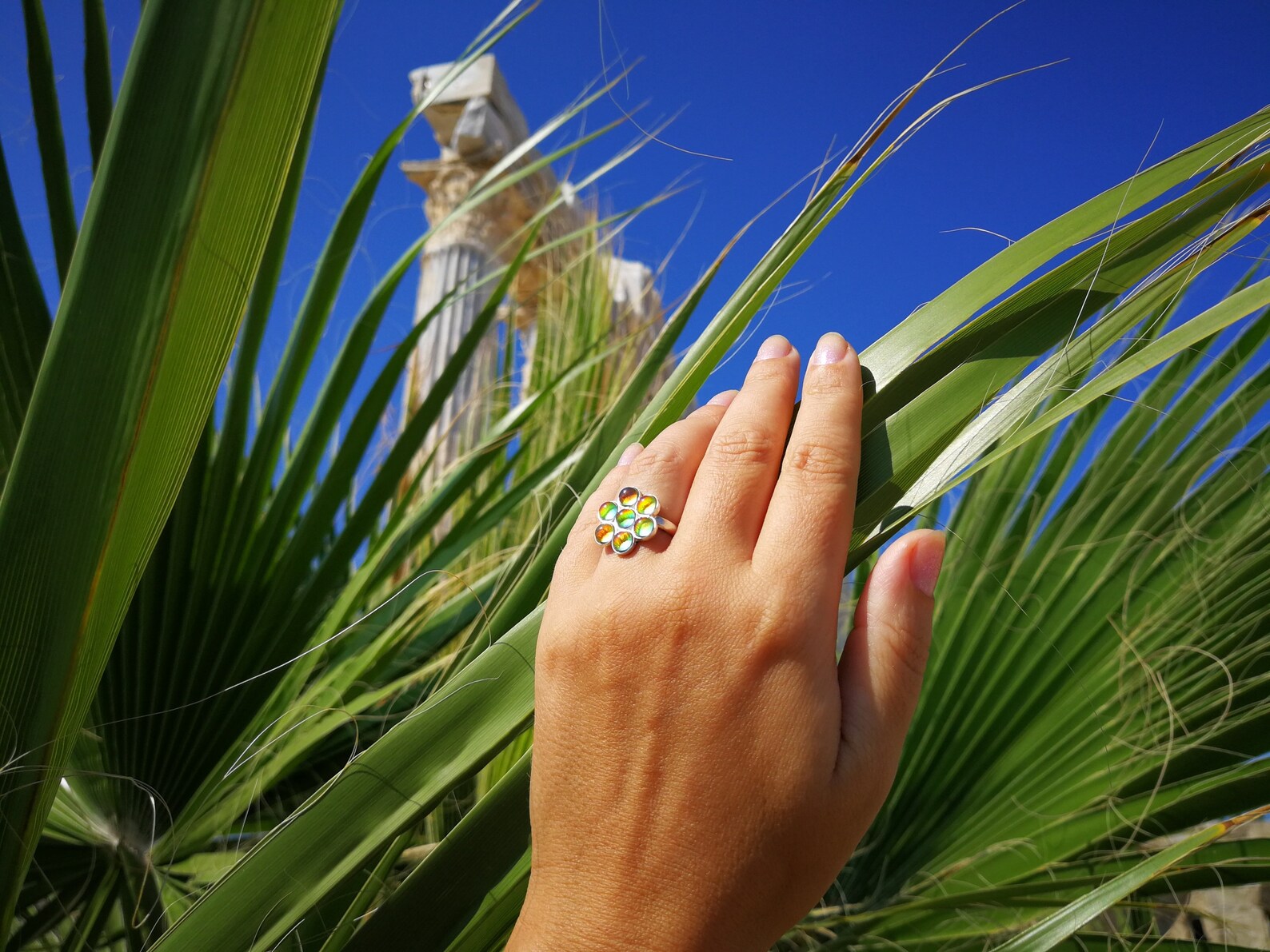 Flower of Light - Mood Ring - Sterling Silver 925 - Etsy