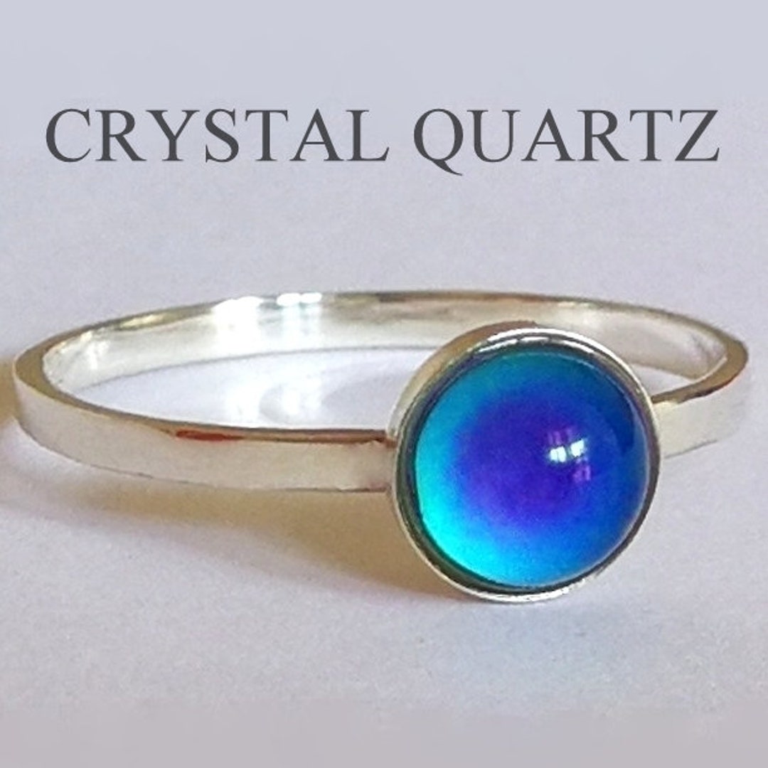 Princess of the Light - Mood Ring - 6 Mm - Sterling Silver 925 - AAA ...