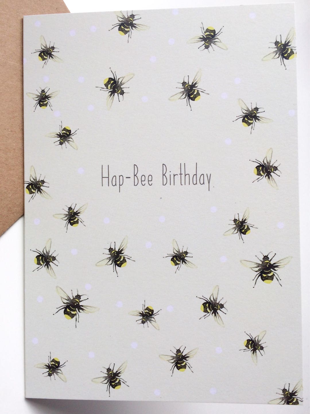 Hap-bee Birthday Recycled Birthday Card - Etsy