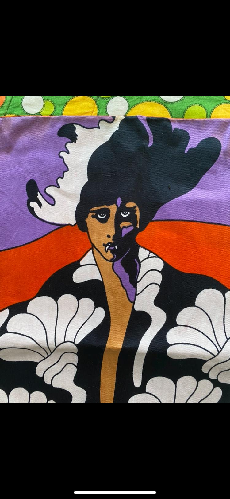 Peter Max Style 1960s Art Fabric Tapestry Psychedelic 70s 1970s 60s - Etsy