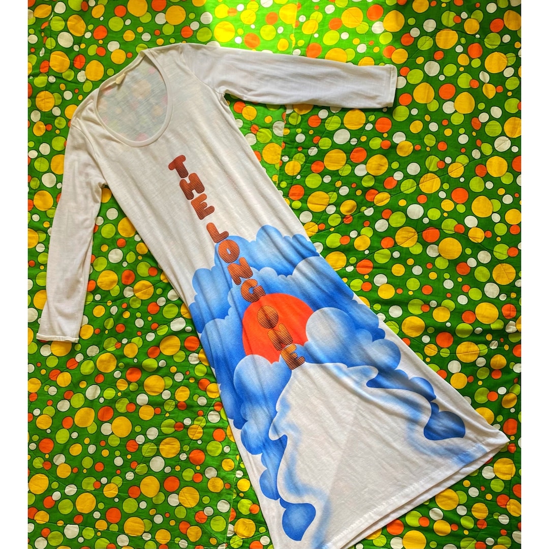 70s Psychedelic Peter Max Style Maxi - Etsy