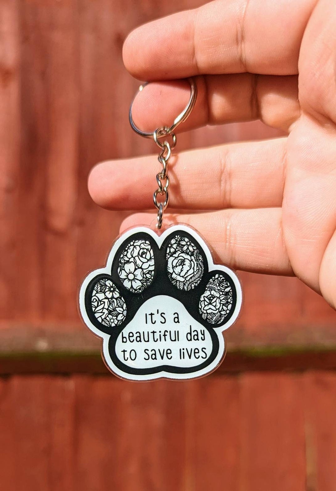 Veterinary Keyring Animal Rescue Vet Nurse Tech Acrylic Keychain ...