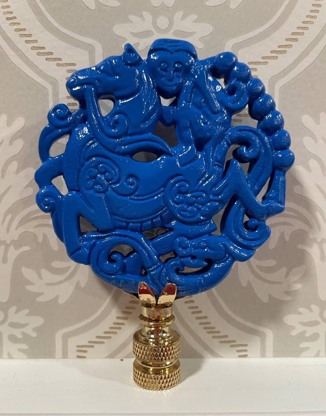 Monkey on Horse Chinoiserie Lamp Finial Asian Decorative Lighting ...