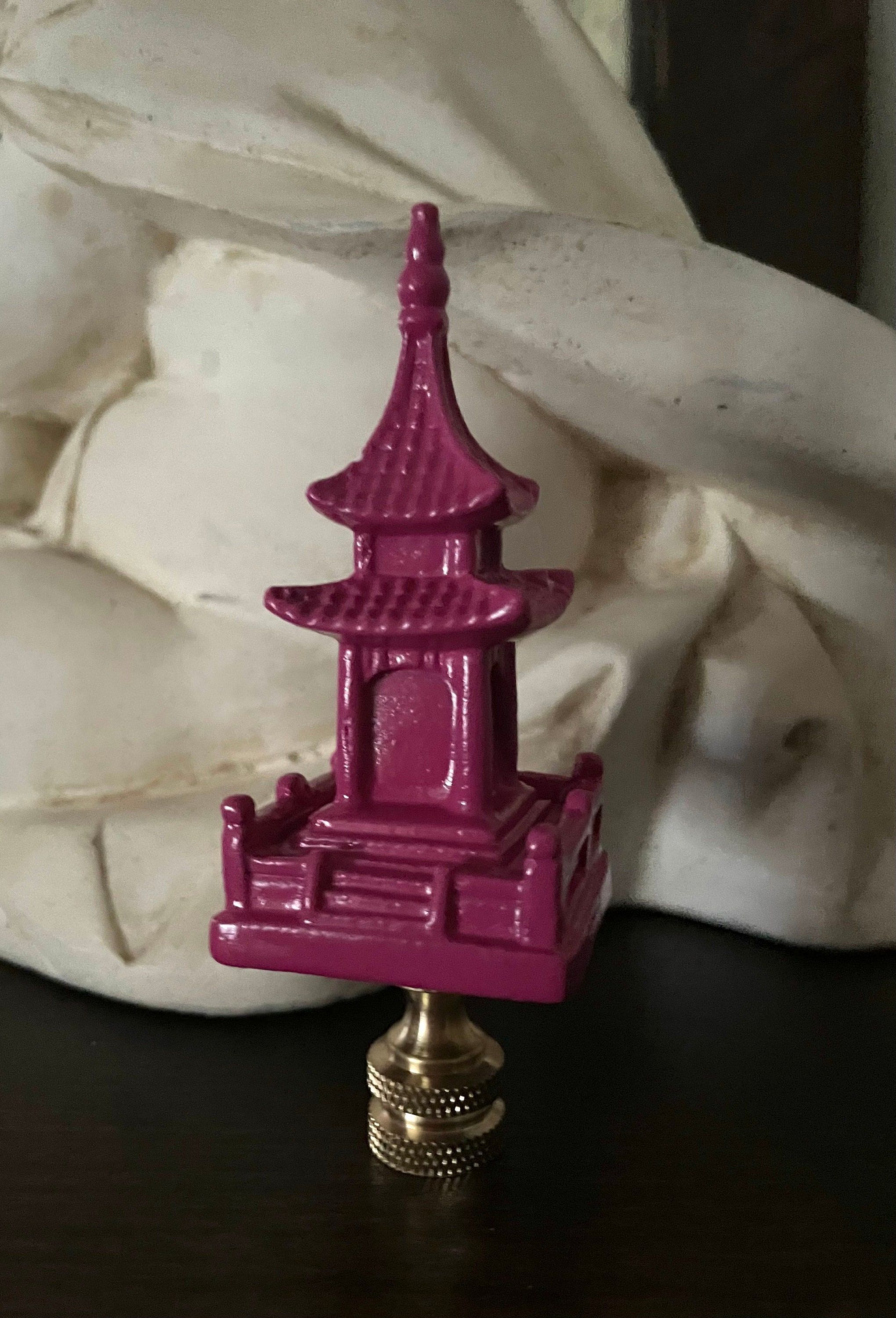 Pink Pagoda Lamp Finial - Etsy
