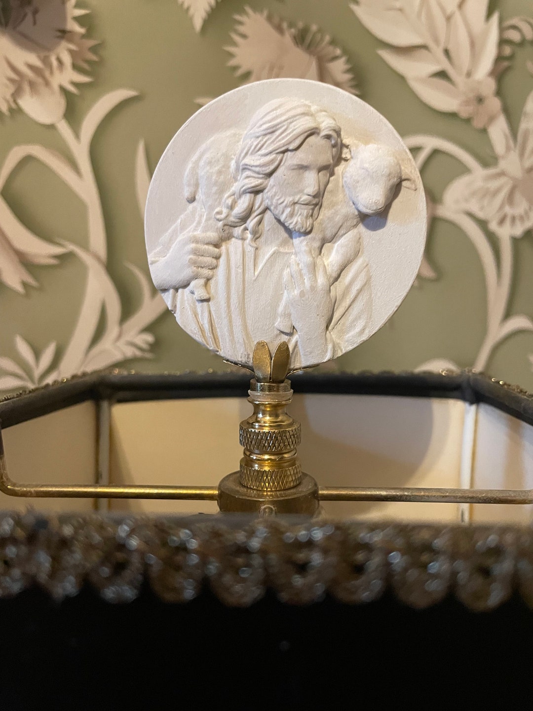 Jesus Intaglio Lamp Finial Decorative Lighting Accessory - Etsy