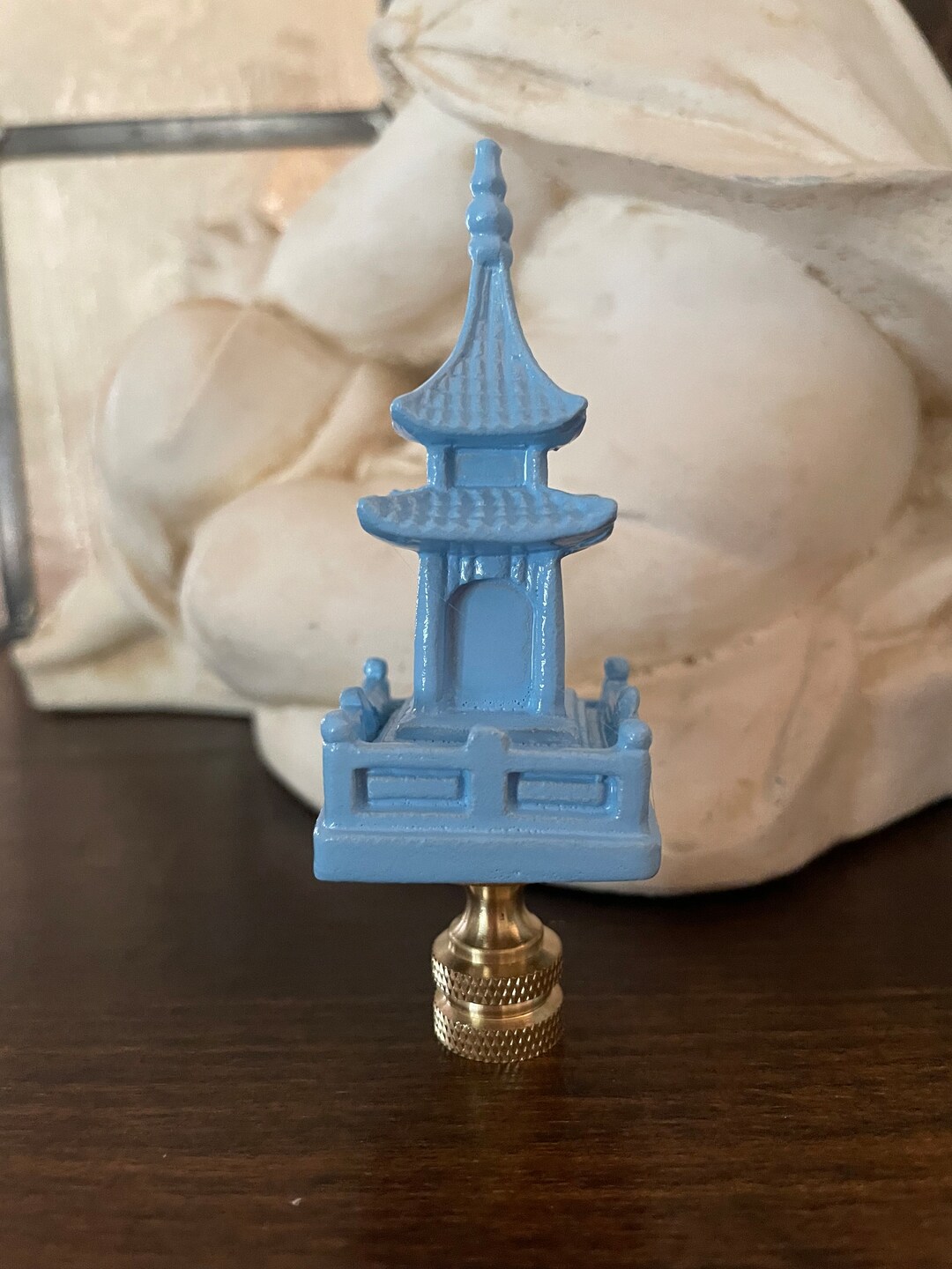 Blue Pagoda Lamp Finial Asian Decorative Lighting Accessory - Etsy