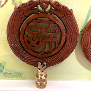 Chinoiserie Lamp Finials Asian Decorative Lighting Accessories Classic ...