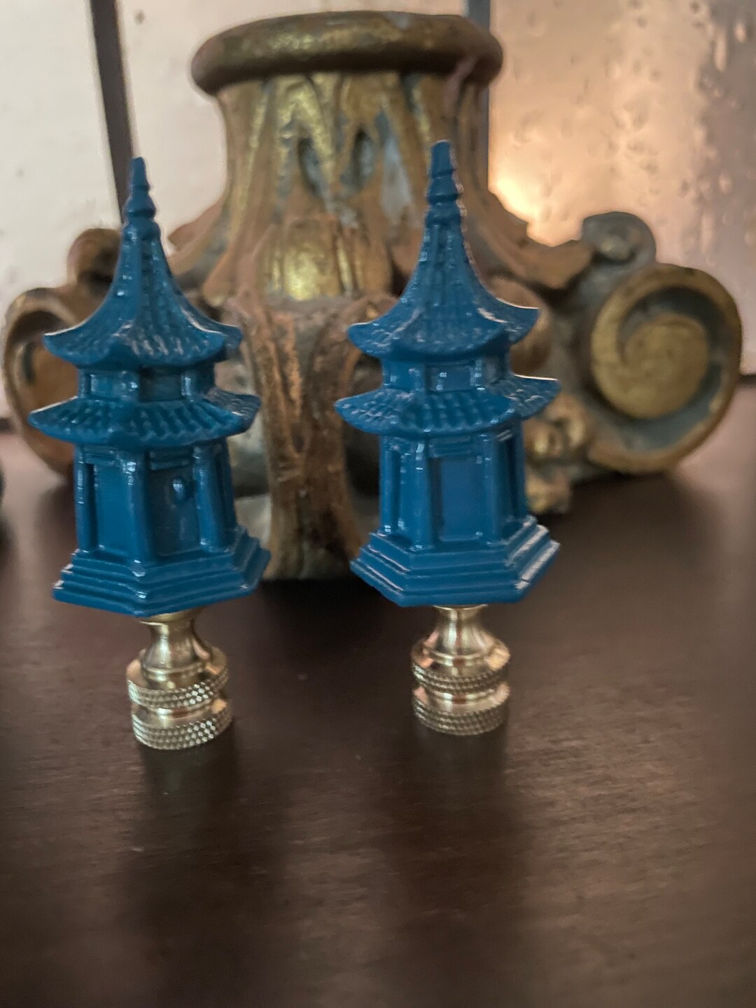 Chinoiserie Pagoda Lamp Finials Asian Decorative Lighting Accessories ...