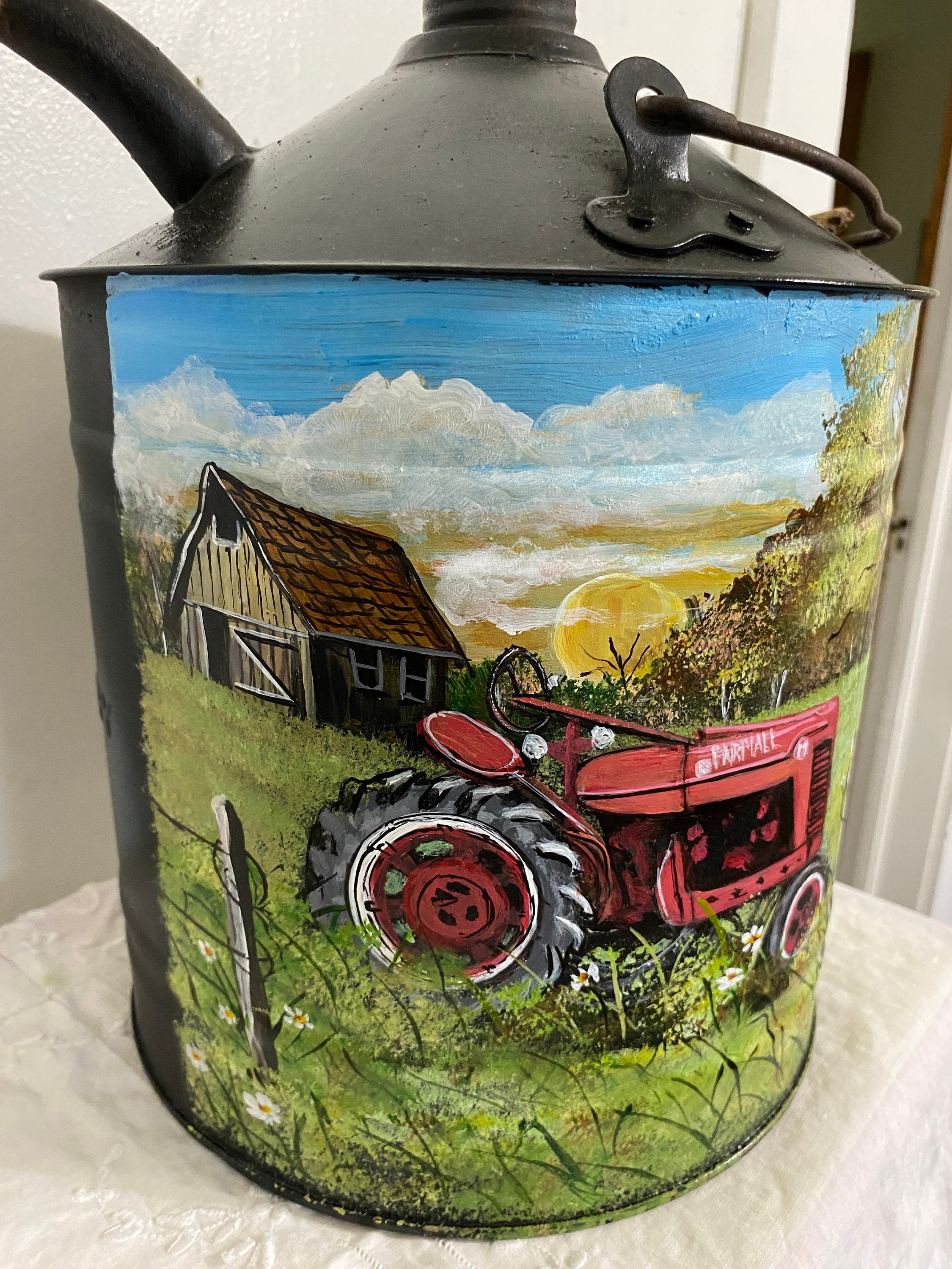 Older Model Farmall Tractor Setting in a Beautiful Pastoral Scene. - Etsy