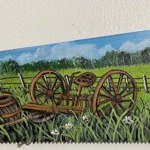 Farm Scene Painted by an Arkansas Artist, Diana of a Typical Scene From ...