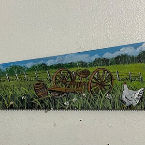 Farm Scene Painted by an Arkansas Artist, Diana of a Typical Scene From ...