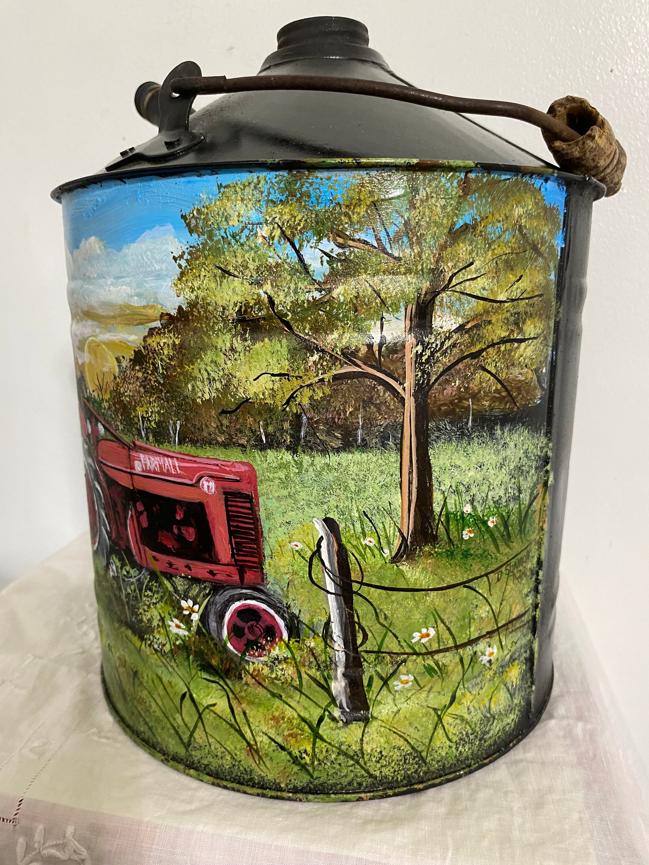 Older Model Farmall Tractor Setting in a Beautiful Pastoral Scene. - Etsy