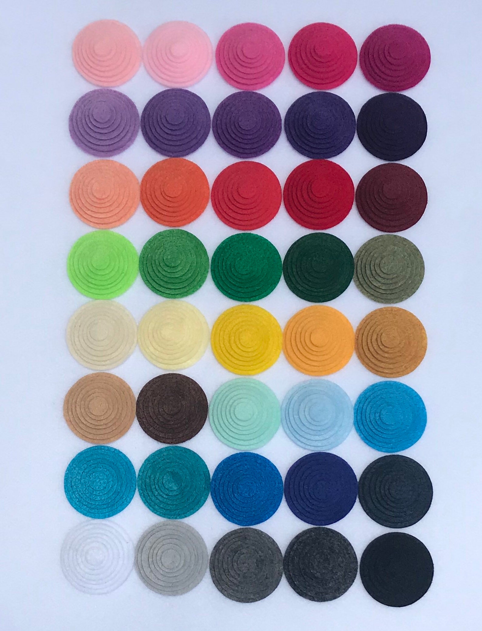 50 Die Cut Felt Ovals 3.5 X 1.4 Felt Bars | Etsy