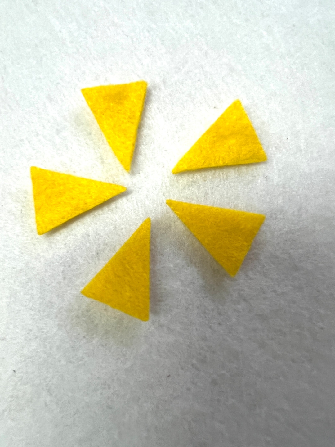 Felt Triangles 1" X 0.75" Tiny Triangles for Chicken Beaks Duck Beaks ...