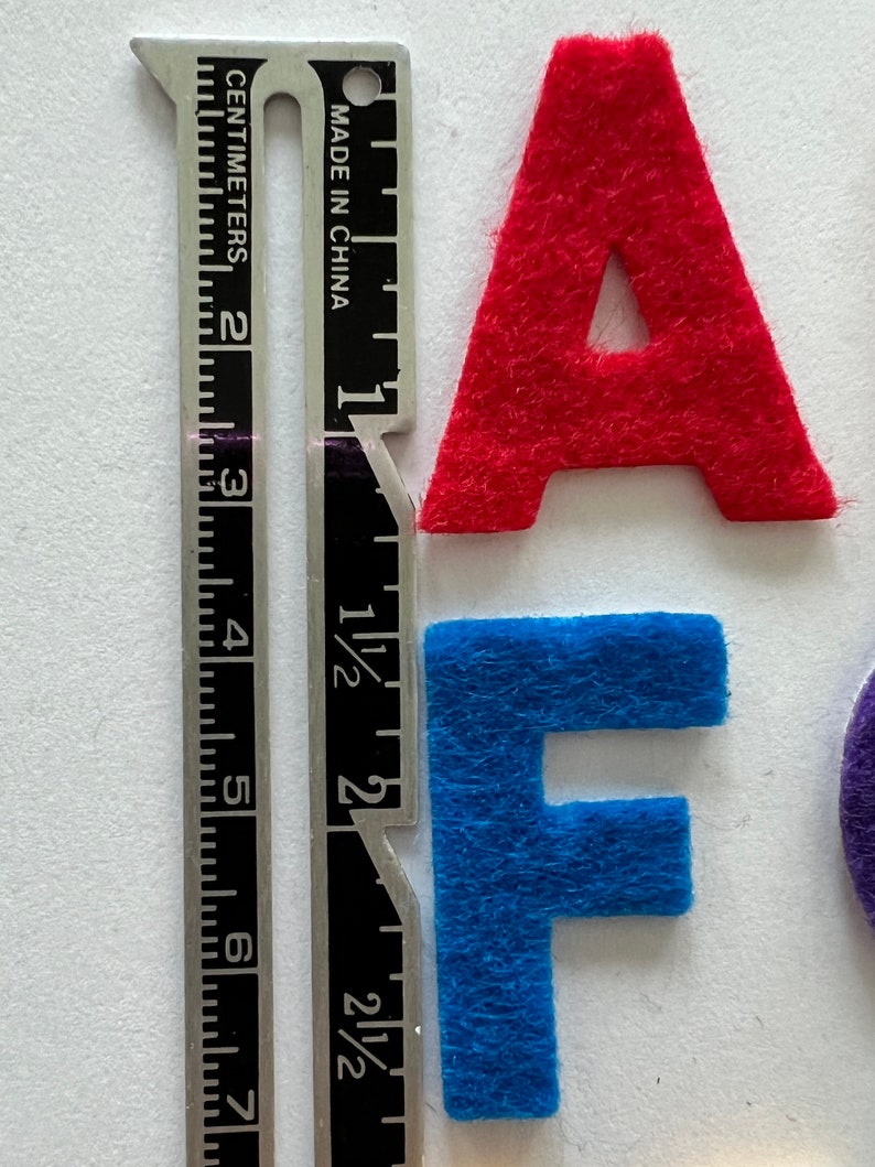 Iron-on Backed Felt Letters, 1.25", Upper Case, No Sew - Etsy