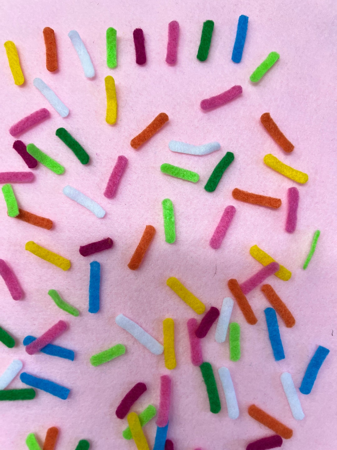 100 Pc Die Cut Felt Sprinkles, Donut Pillow Sprinkles, Cup Cake Tops - Etsy